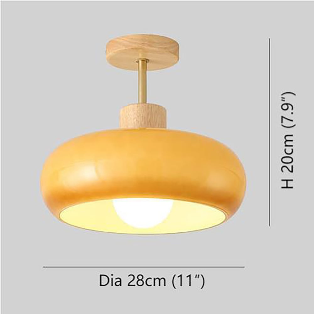 Retro Bauhaus Glass Ceiling Lamp S87 | Flush Ceiling Lights | Simig ...